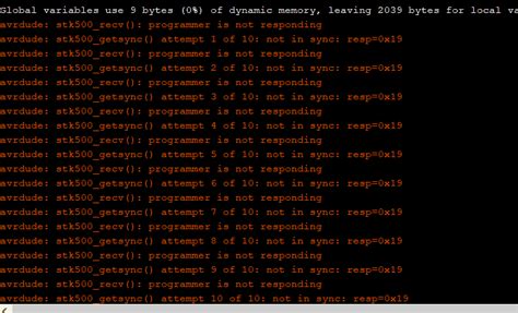 nie mogę wgrać programu z arduino na atmega328p u mikrokontrolery