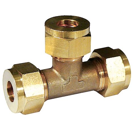 Ag Equal Tee Gas Coupling 38 Compression Caravan Spares Direct