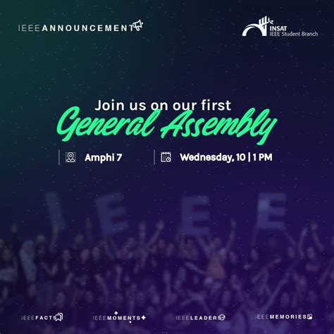 Ieee 📅 Join Us Tomorrow At 1300 For Our General Assembly 🤝 Discover Our Vision Meet The
