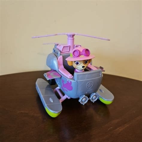 Paw Patrol Jungle Rescue Skyes Jungle Copter And Figure Helicopter