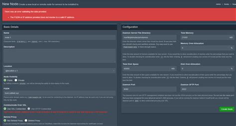 Fqdn Error With An Ipv4 Adress · Issue 4122 · Pterodactylpanel · Github