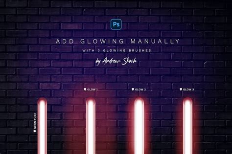 براش نور نئون فتوشاپ Glowing Neon Photoshop Brushes