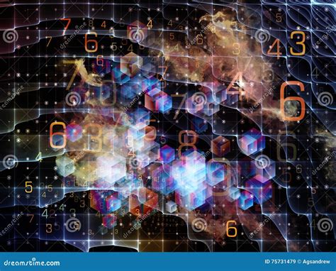 Computing Digital Grid Stock Image Image Of Research 75731479