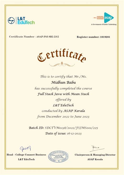 Midhun Babu On Linkedin Asapkerala Skillsupgrade Fullstackjava