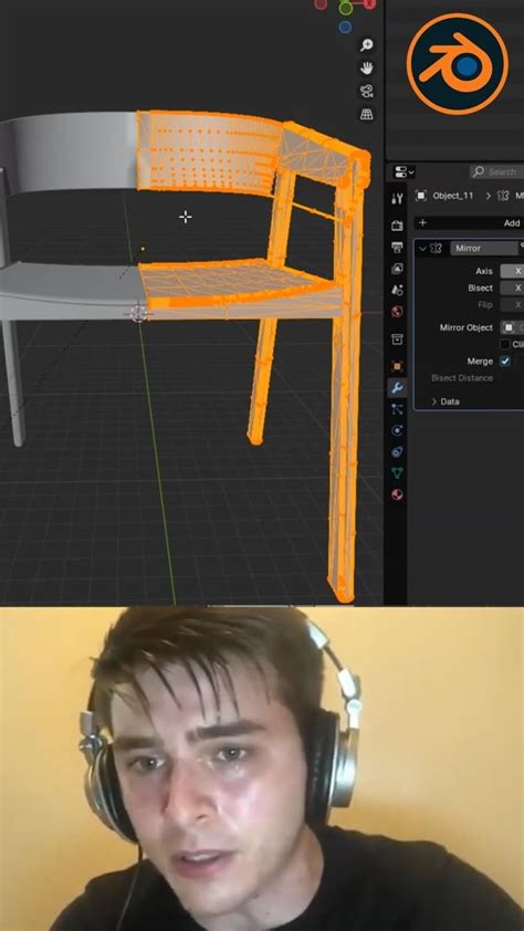 Noob vs Pro artist- Mirror in Blender🔥#viral #tutorial #blendertutorial #fyp #fypシ゚viral #fy ...