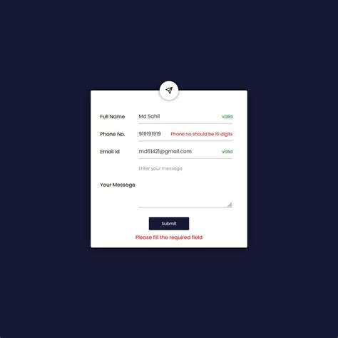 How To Create A Form Validation Page With Html Css And Javascript Md Sahil Posted On The