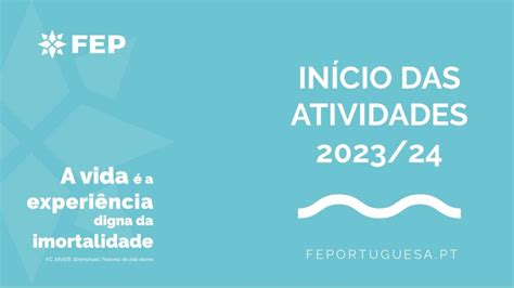 Actividades Na Fep Federação Espirita Portuguesa