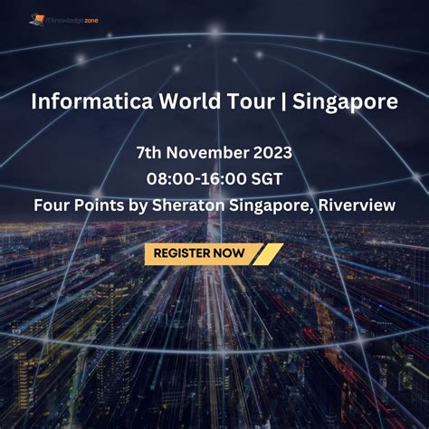 It Knowledge Zone On Linkedin Informatica World Tour Singapore