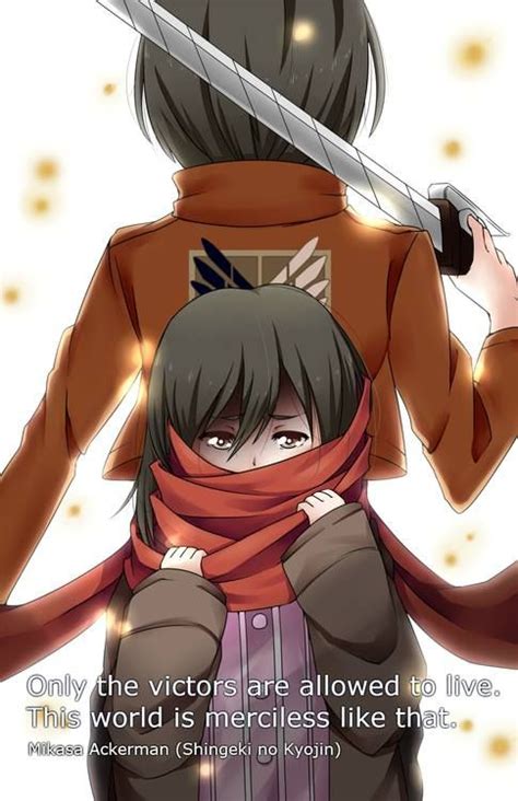 Mikasa Ackerman Quotes Quotesgram