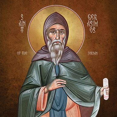 Icon Of St Gerasimos Of The Jordan 00stgj01
