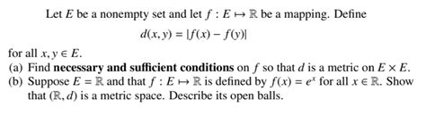 Solved Let E ﻿be a nonempty set and let f:E|→R|| ﻿be a | Chegg.com