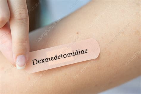 Dexmedetomidine Transdermal Patch Conceptual Image Stock Image