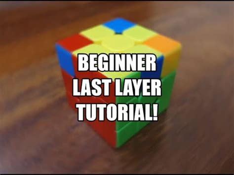 Beginner Last Layer Tutorial Only 4 Algorithms Beginner CFOP Last Layer Tutorial Mike