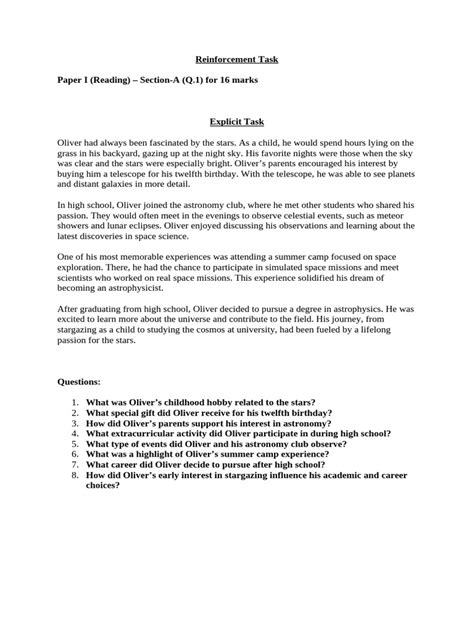 Explicit And Implicit Prac Qs Pdf Marine Biology Astronomy