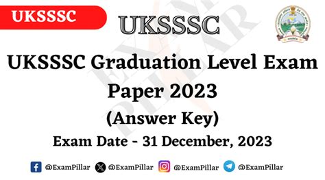 Uksssc Vdo Vpdo Exam Paper 31 Dec 2023 Official Answer Key