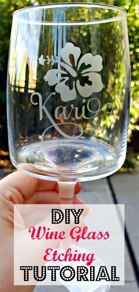 Diy Etched Glass Easy Step By Step Tutorial Glass Etching Diy Diy
