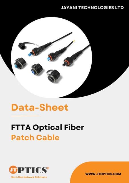 Optical Patch Cords Lc Sc Patch Cables Data Sheet By Jtoptics Pdf