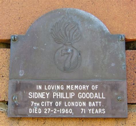Sidney Phillip Goodall 1888 1960 Find A Grave Memorial