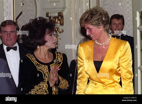 The Princess Of Wales R Talking With Welsh Singer Shirley Bassey L
