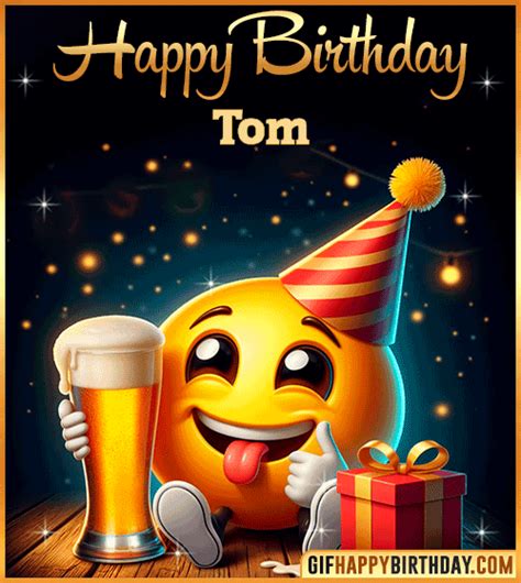 🎉 Happy Birthday Tom  🎂 Funny And Personalized Animated Wishes