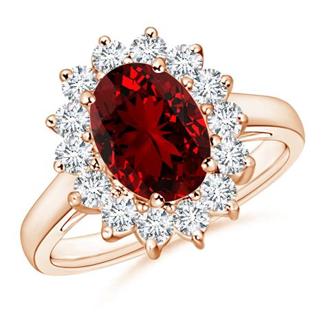 Angara Lab Grown 2 Ct Princess Diana Inspired Ruby Ring With Lab
