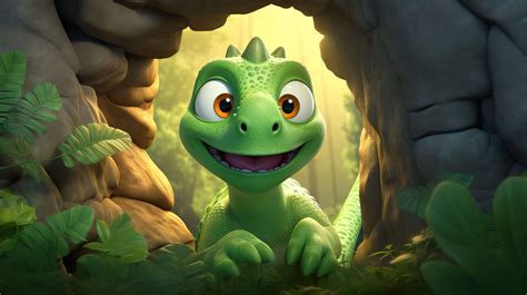 4k Cute Green Dinosaur Wallpapers For Free