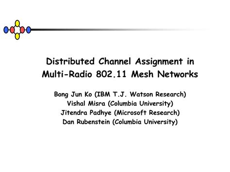 Ppt Distributed Channel Assignment In Multi Radio Mesh Networks Powerpoint Presentation