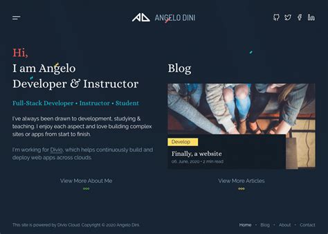 Portfolio • Angelo Dini Aards Nominee