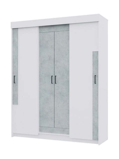 Купить Шкаф купе Victor 160 см белый бетон в Ростове на Дону по цене 15 090 ₽ в магазине мебели