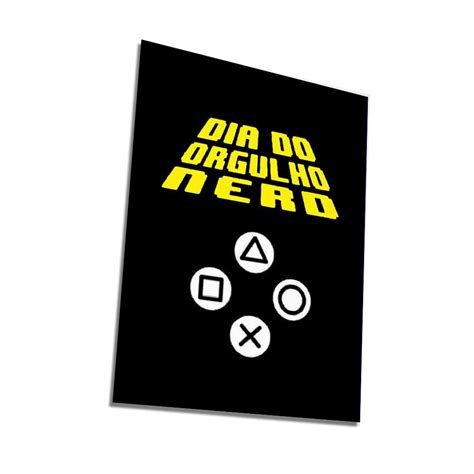Placa Decorativa V De Mdf A4 Dia Do Orgulho Nerd Botão Em Promoção Na
