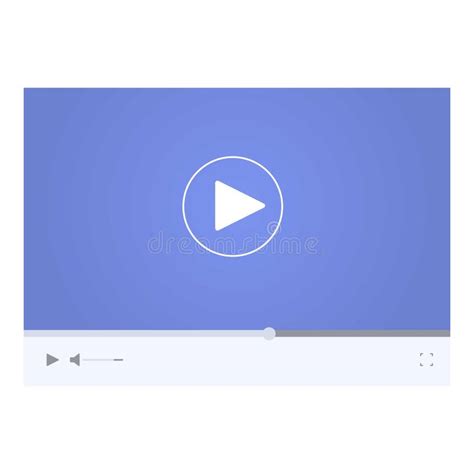 video player showing a play button and playback controls on a blue