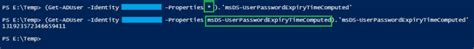 how to find a user s password expiration date with powershell