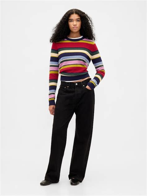 Buy Gap Multi Stripe Cashsoft Crew Neck Jumper From The Next Uk Online Shop