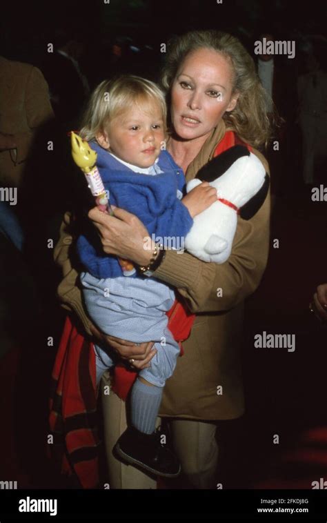 Ursula Andress And Son Dimitri Circa 1980s Credit Ralph Dominguez