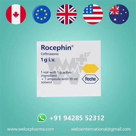 Rocephin Ceftriaxone 1g Injection 1 Gm At Rs 2500 Vial In Surat Id 2853343830188