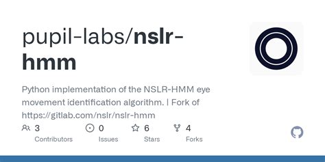 Github Pupil Labsnslr Hmm Python Implementation Of The Nslr Hmm Eye