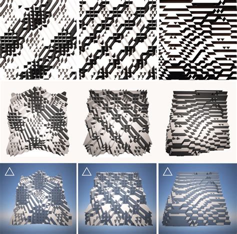 Three Different Voxel Mesh Sheets Demonstrating The Versatility Of