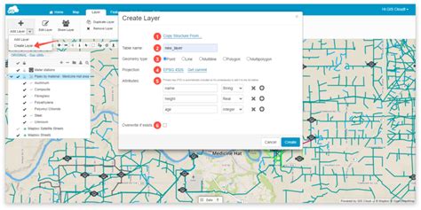 Create Layer Gis Cloud Learning Center