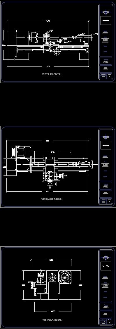 Lathe Cad Block