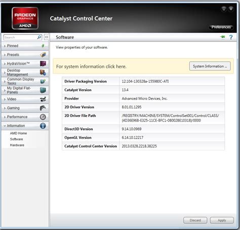 Catalyst Control Center Amd