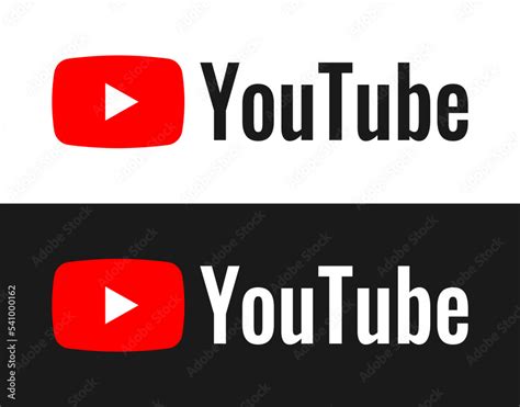 Youtube Vector Logo Or Icon Stock Vector Adobe Stock