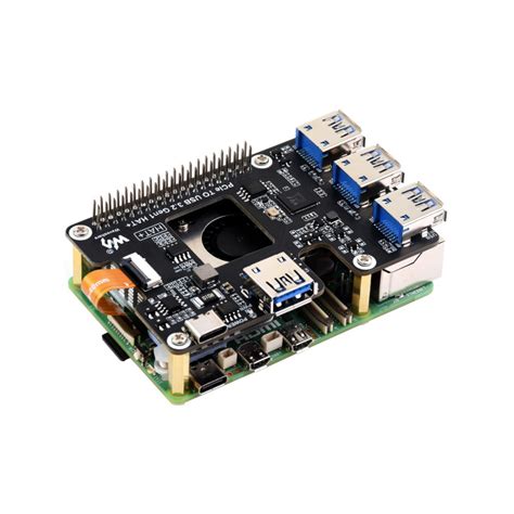 Pcie To Usb 3 2 Gen1 Hat For Raspberry Pi 5 Pcie To Usb Hub 4x High Speed Usb Ports Driver