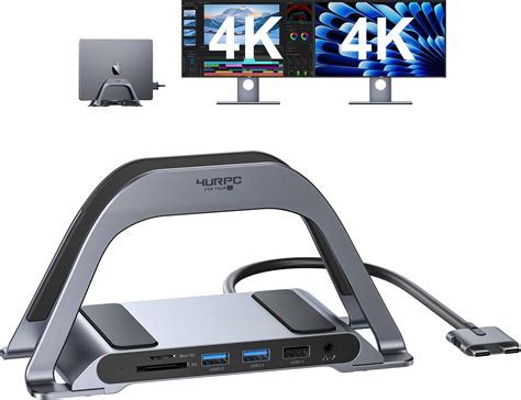 4urpc Macbook Pro Docking Station Dual Monitor 4k60hz Hdmi