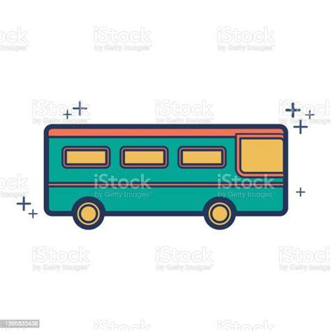 스쿨 버스 아이콘 벡터 일러스트 레이 션 글리프 스타일 디자인 색상과 더하기 기호 흰색 배경에 고립되어 있습니다 거리에 대한 스톡 벡터 아트 및 기타 이미지 Istock
