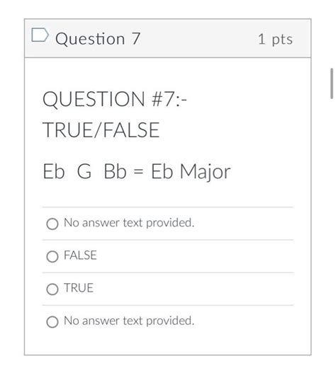 Solved Question 6 1 Pts Question 6 Truefalse Bb Fbb