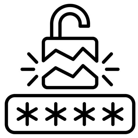 Password Cracking Icon Vector Illustration 41731271 Vector Art At Vecteezy