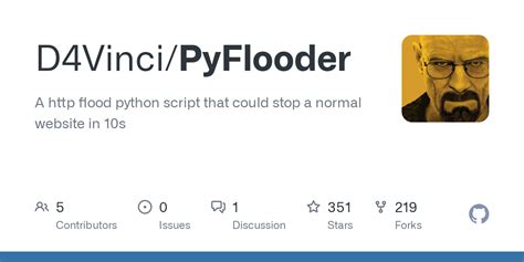 Github D Vinci Pyflooder A Flood Python Script That Could Stop A Normal Website In S