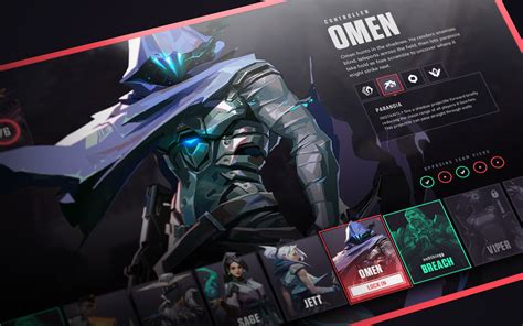 Valorant Agent Select Ui Redesign Behance