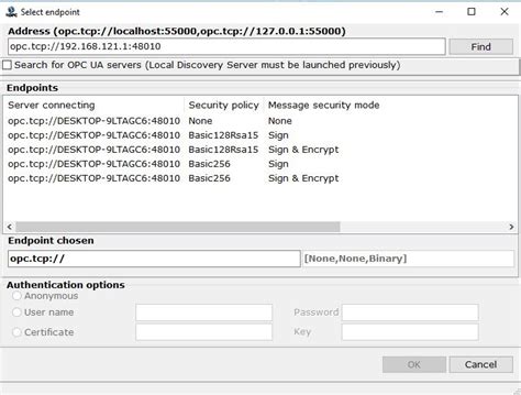 OPC UA Client Master OPC