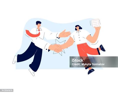 벡터 일러스트 레이 션 악수 계약 체결 성공적인 파트너십 협력 공정에 관한 협상 계약서에 대한 스톡 벡터 아트 및 기타 이미지